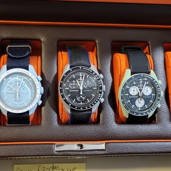 [WTS] Swatch Omega Moonswatch all complete with extra strap | WatchCharts