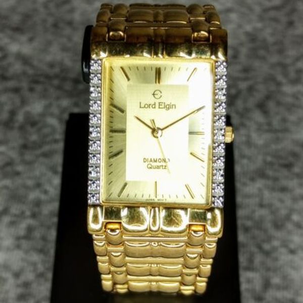 Lord Elgin Diamond Quartz Men's Watch Excellent Condition With New ...