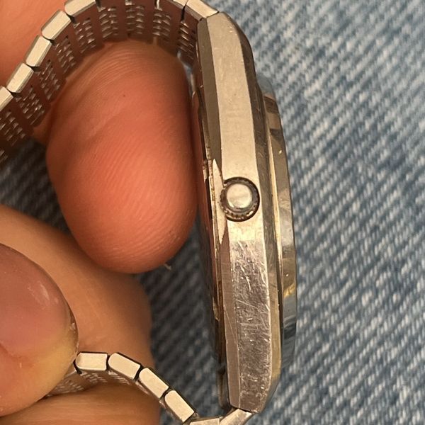 SEIKO Load Quartz Men's Watch 7853-7000 Silver 34mm Case Gorgeous ...