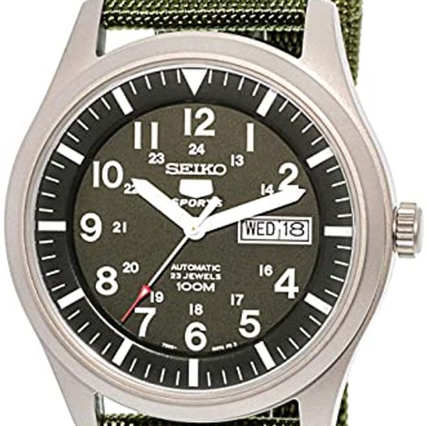 Seiko Seiko 5 Sport Automatic Khaki Dial Mens Watch SNZG09K1 Parallel ...