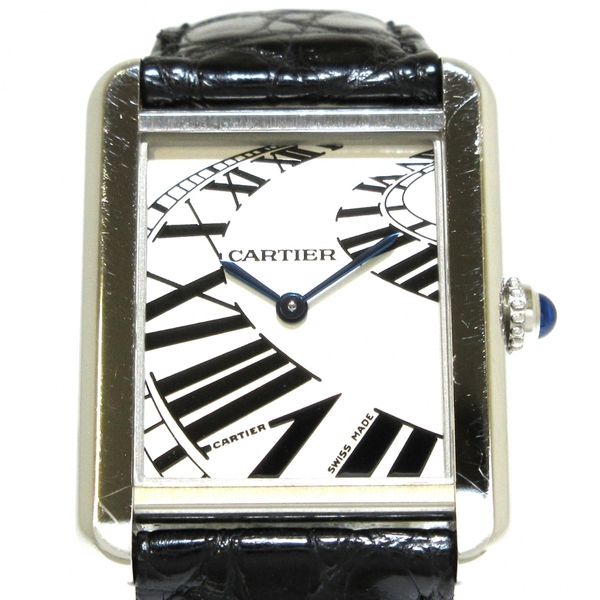[New] [Used] Cartier Tank Solo SM Watch SS / Animation Dial / Leather ...