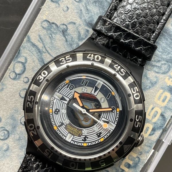 Swatch Wristwatch Scuba 200 Squiggly SDB104 New Unworn 1994 ...