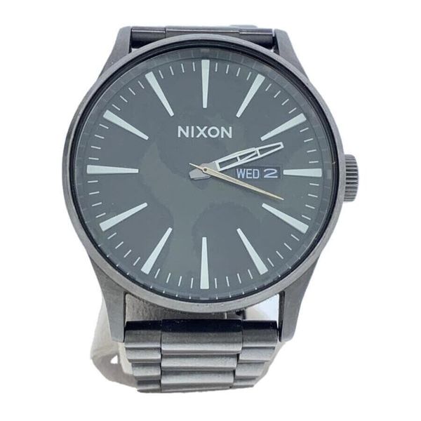 NIXON The Sentry Quartz Men's Watch Black Dial Analog Stainless Steel ...