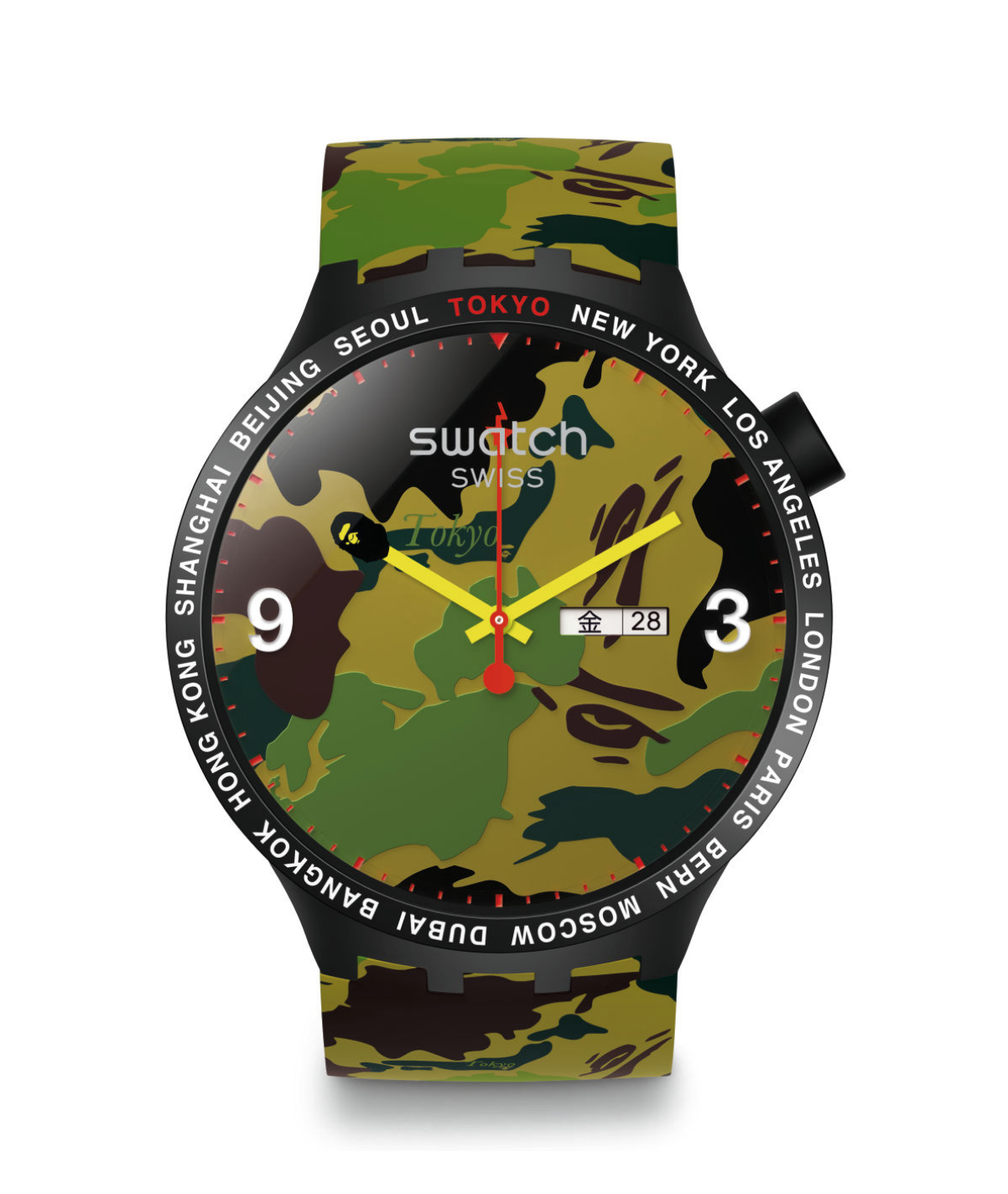 NEW BAPE x SWATCH LIMITED EDITION OF 1993 TOKYO JAPAN EDITION BATHING ...