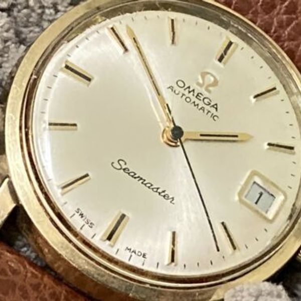 wristwatch OMEGA SEAMASTER automatic 563 17 jewels 10 k GF KM 6323 ...