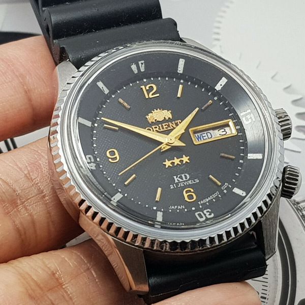RARE Vintage Orient King Diver KD Black Dial Automatic Gents 99 ...