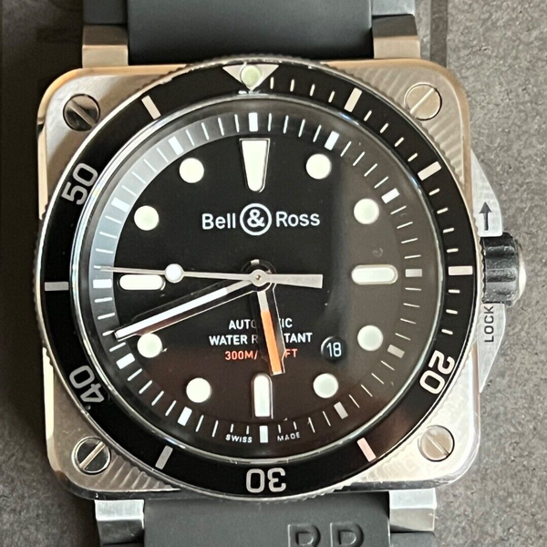 Herren Armbanduhr Bell & Ross BR 03-92 BR0392-D-BL-ST/SRB Automatik TOP ...