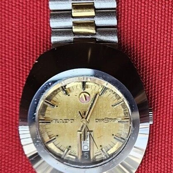 Rado Diastar 8/1 Two Tone Day Date Automatic 35mm Vintage Rare Unique ...