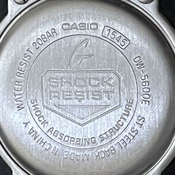 CASIO Illuminator G-Shock 1545 DW-5600E Chrono Digital Men's Watch ...