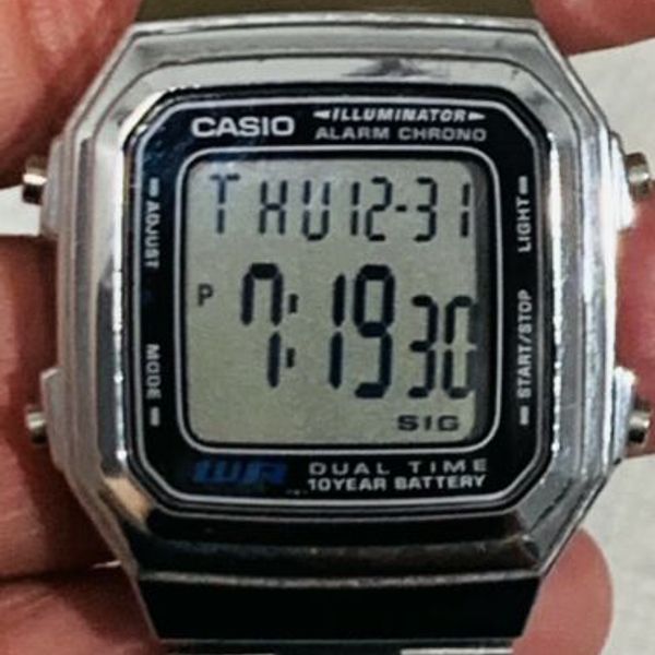 Vintage Mens Casio Stainless Steel Alarm Chronograph Watch A178W Modul 2519 A6 | WatchCharts ...