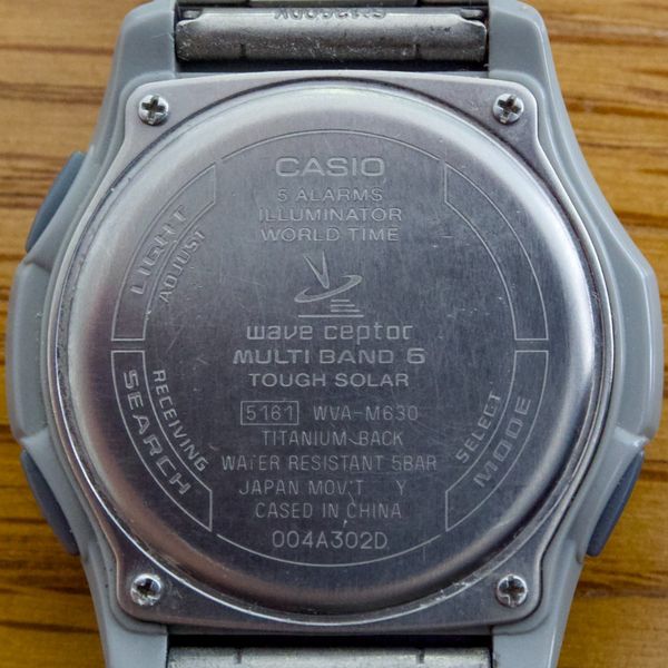 CasioÂ Titanium Wave Ceptor radio solar men's watch | WatchCharts ...