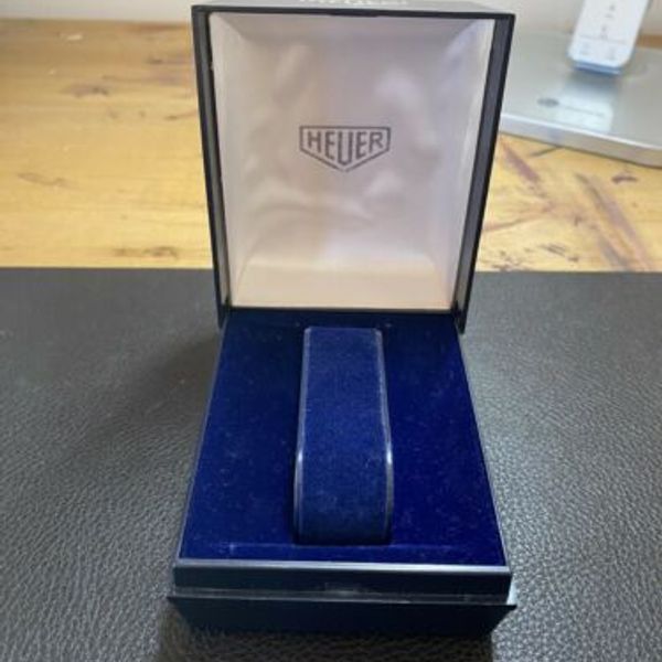 Vintage 1980’s Heuer Blue Watch Box | WatchCharts