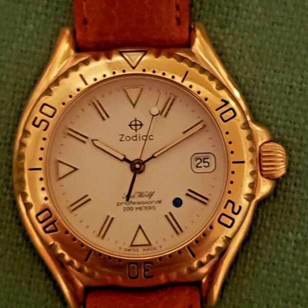 1990s Zodiac Sea Wolf Professional Blue Dot 513.52.42 Vintage Diver ...