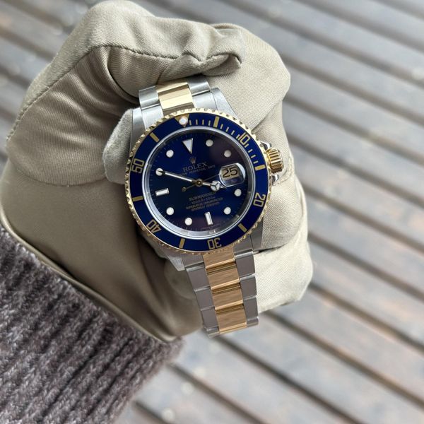 [WTS] 2008 Rolex Submariner Bluesy 18K Yellow Gold & Steel Blue Dial ...