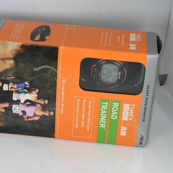 Timex Ironman Road Trainer Watch Heart Rate Monitor Chronograph Workout ...