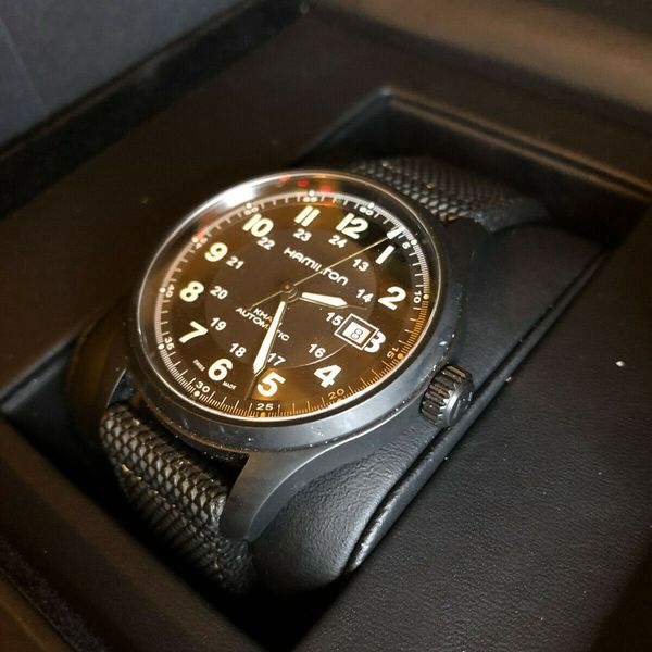 Hamilton Khaki Field Titanium Automatic Watch (H70575733 - Men's ...