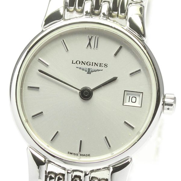 Good product [LONGINES] Longines Flagship Date L5.132.4 Quartz Ladies ...
