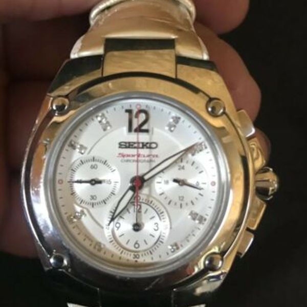 Ladies Seiko Sportura Diamond Indices Lovely Condition | WatchCharts