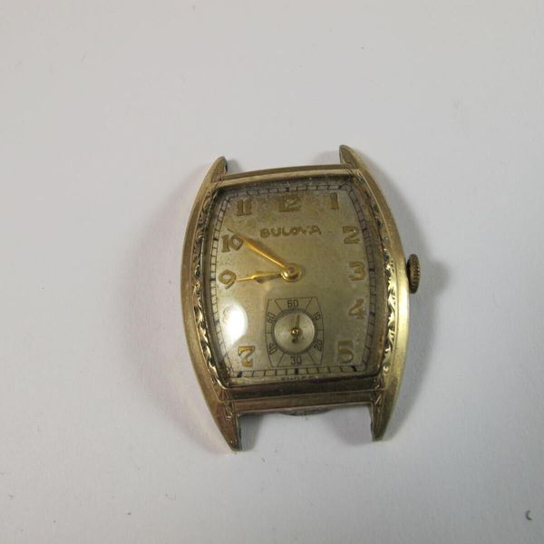 BULOVA MENS J9 GOLD PLATED BEZEL TRIPLE SIGNED CALIBER 10BC no reserve ...