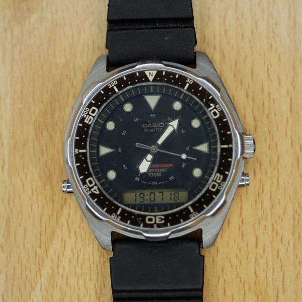 Casio orologio vintage raro AMW 320C 358 Arnie Schwarzenegger ...