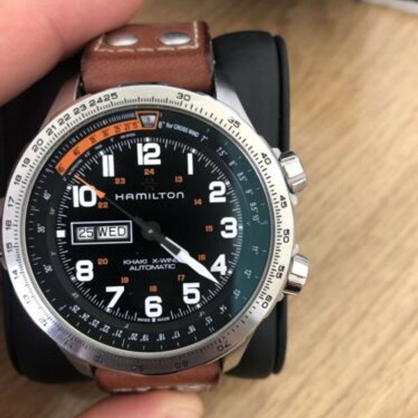 hamilton khaki x-wind automatic H777550 with B&P | WatchCharts Marketplace