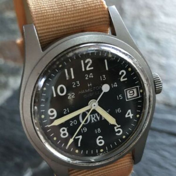 ORVIS HAMILTON FIELD MILITARY QUARTZ MAN'S WATCH 921980, GREAT ...
