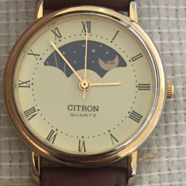 A Wonderful Vintage “CITRON” Japan Auto Quartz Move, Men’s Watch With ...