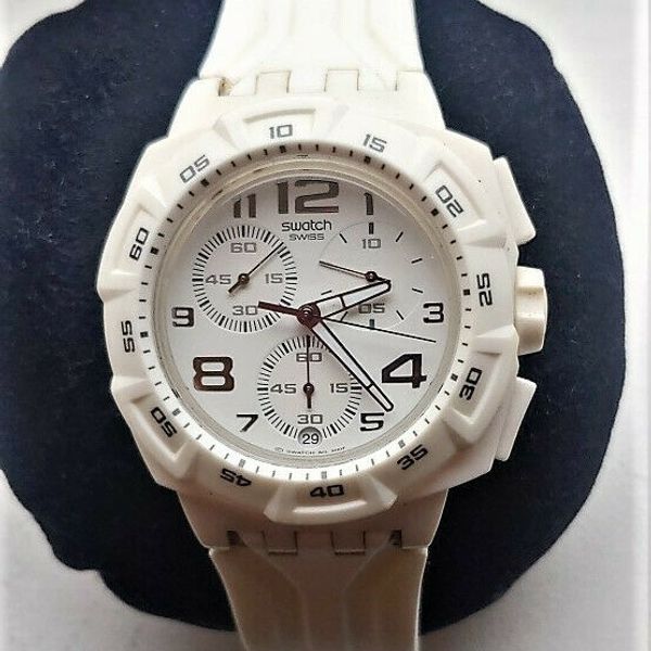 Men's Swatch White Watch SR936SW | WatchCharts