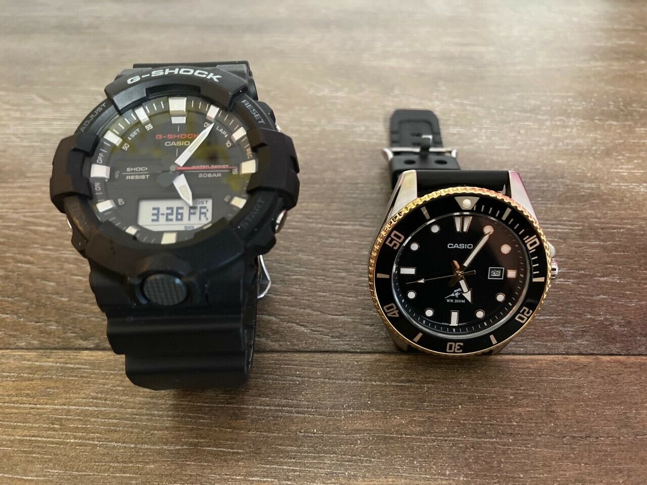 Casio MDV-106G-1AV Wrist Watch and GSHOCK GA800 Module 5535 | WatchCharts