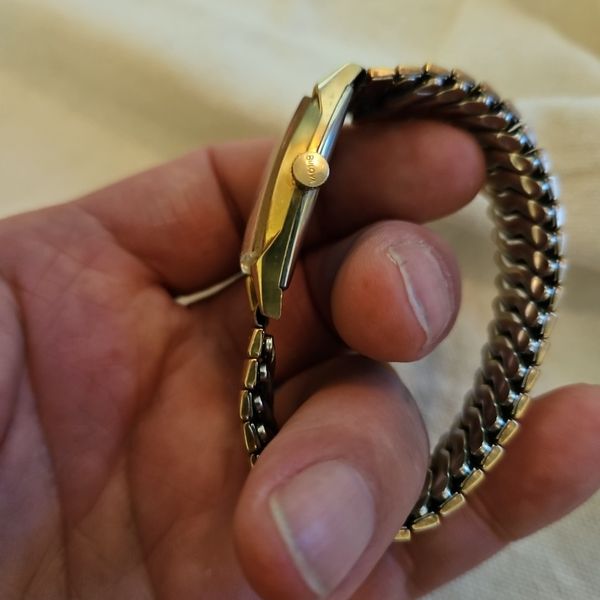 BULOVA Men's 10k R G P CASE WITH STAINLESS STEEL BACK MANUAL WIND ...