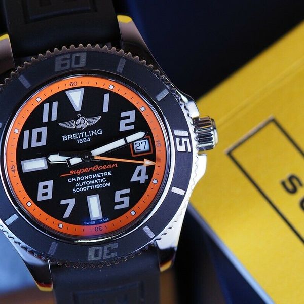 Breitling Superocean 42 Abyss Limited Edition Orange A17364 ...