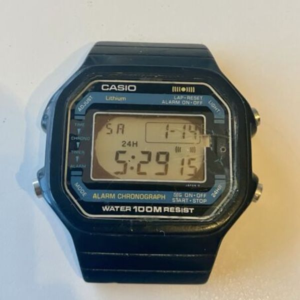 Casio W-400 Marlin 1980â s Vintage Digital Watch Module [106] - Read ...