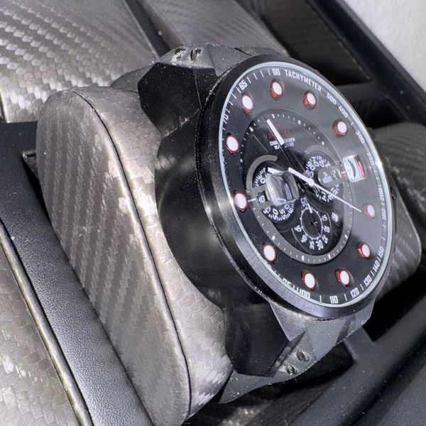 INVICTA 25275 I FORCE BOMBER CHRONOGRAPH BLack STEEL SILICONE WATCH ...