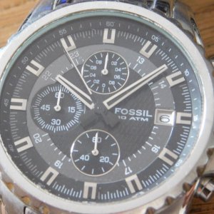 MONTRE FOSSIL 10 ATM bracelet metal 6.418.706.B1 CH 2446 110901S chronographe WatchCharts Marketplace