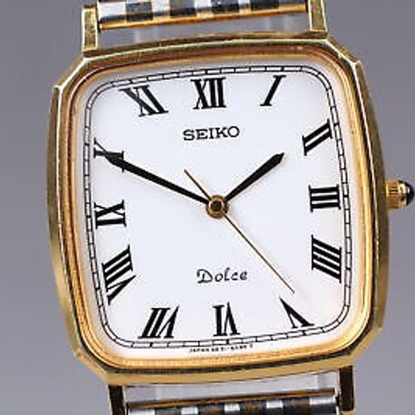 [Near MINT] Vintage Seiko Dolce 5E31-5A80 Slim Tank Square Quartz Men's Watch | WatchCharts ...