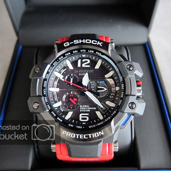 FS: Casio G-Shock GPW-1000RD-4AJF Rescue Red Solar Atomic GPS watch NEW ...