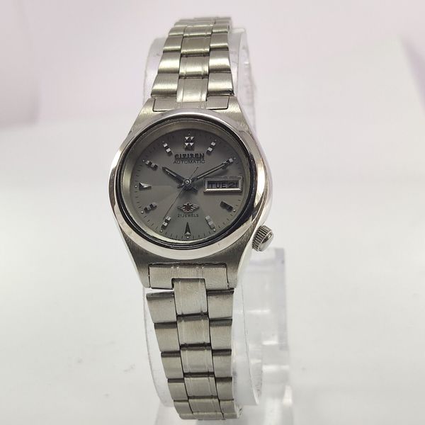 Citizen Grey Dial 21 Jewels Day Date Automatic Movement Woman's Watch ...