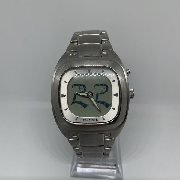RARE y2k FOSSIL Big Tic Watch Animated Gothic Secs New Battery | WatchCharts Marketplace