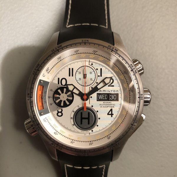 Rare HAMILTON X-Copter Chronograph H766560 - Valjoux 7750 - DayDate ...