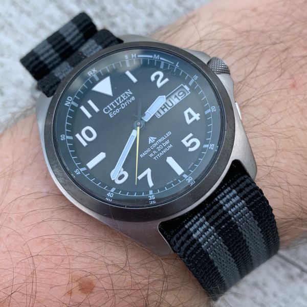 Citizen PMD56-2952 promaster land titanium sapphire perpetual atomic ...