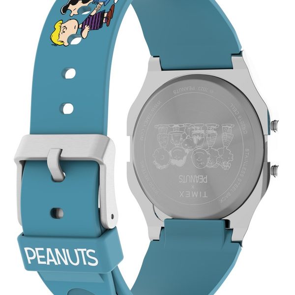 Wristwatch TIMEX T80 PEANUTS TW2W18900 Silicone Light Blue Snoopy ...