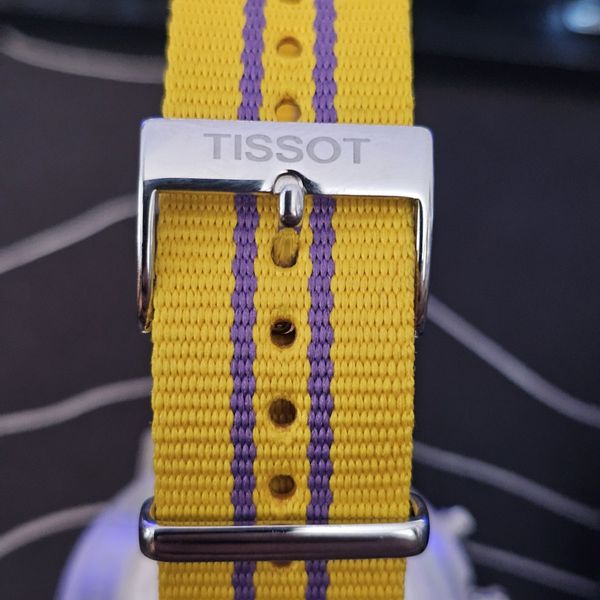 Tissot Men's Quickster LA Lakers NBA Special Edition Silver Dial Watch ...