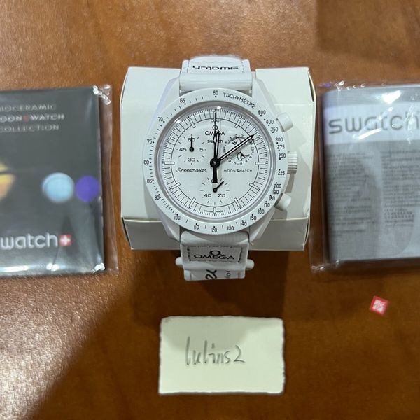 Swatch Moonswatch Mission To The Moonphase - Full Moon (White ...
