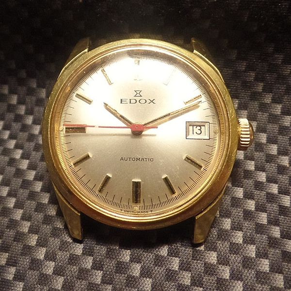 Edox Swiss Automatic/Date Gold-Plated/SS Watch for Repair | WatchCharts ...