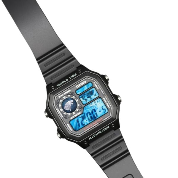 "House Stark" | CASIO AE-1200WHD Royale | World Time Watch | Mod ð º ...