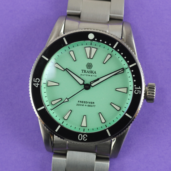 Traska Freediver Mint Dial and Black Ceramic Bezel | WatchCharts