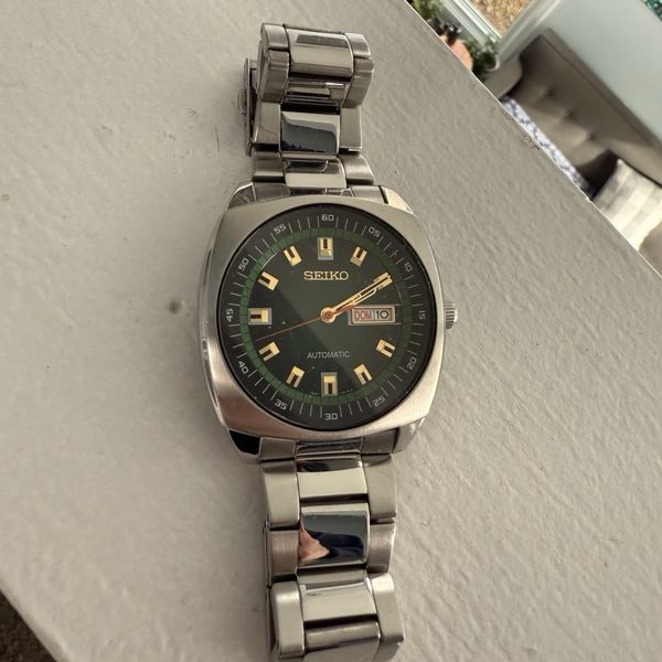 Seiko Men's Stainless Steel Recraft Series Automatic Watch - Green Dial ...