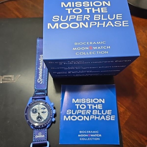 OMEGA SWATCH SUPER BLUE MOON WATCH | WatchCharts Marketplace