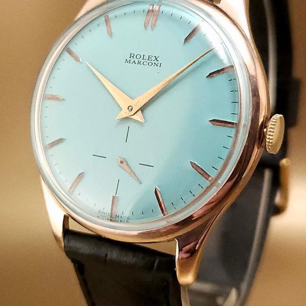 VINTAGE & FINE ROLEX MARCONI MANUAL HAND WINDING 1950's BIG SIZE ...