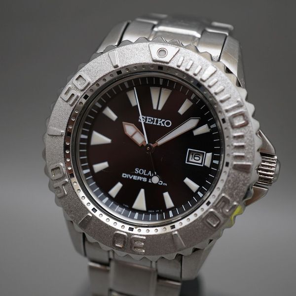 Seiko Prospex SBCB015 V145 Black Dial Divers 200M Solar Quartz Watch ...